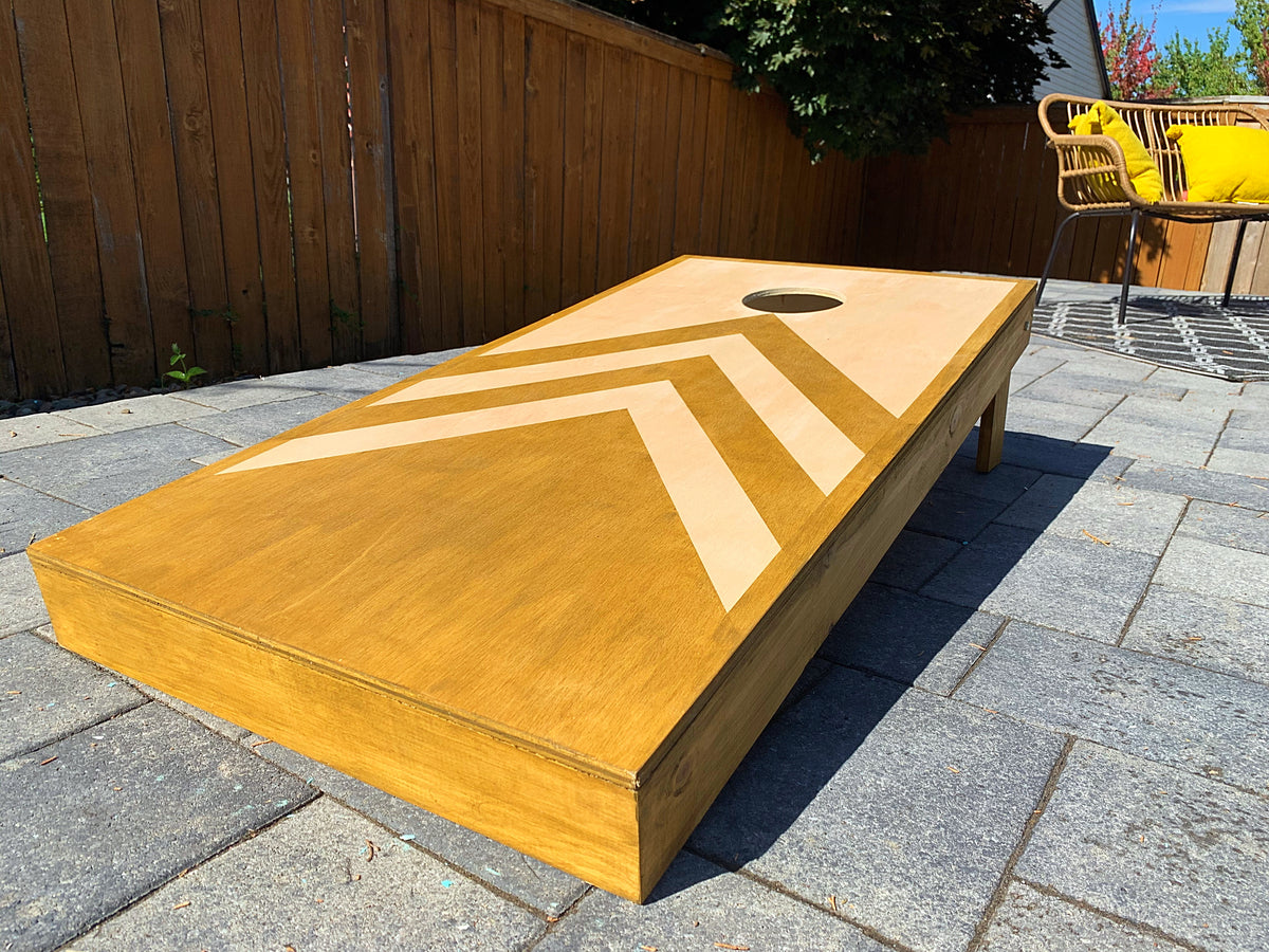 Cornhole Set - Chevrons – Ditch Boring. Valhalla Wood Forge