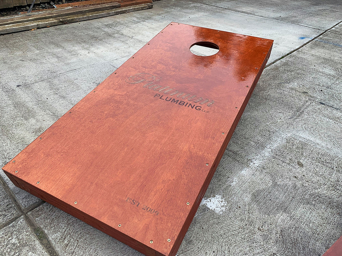 Custom Rustic Cornhole Set – Ditch Boring. Valhalla Wood Forge