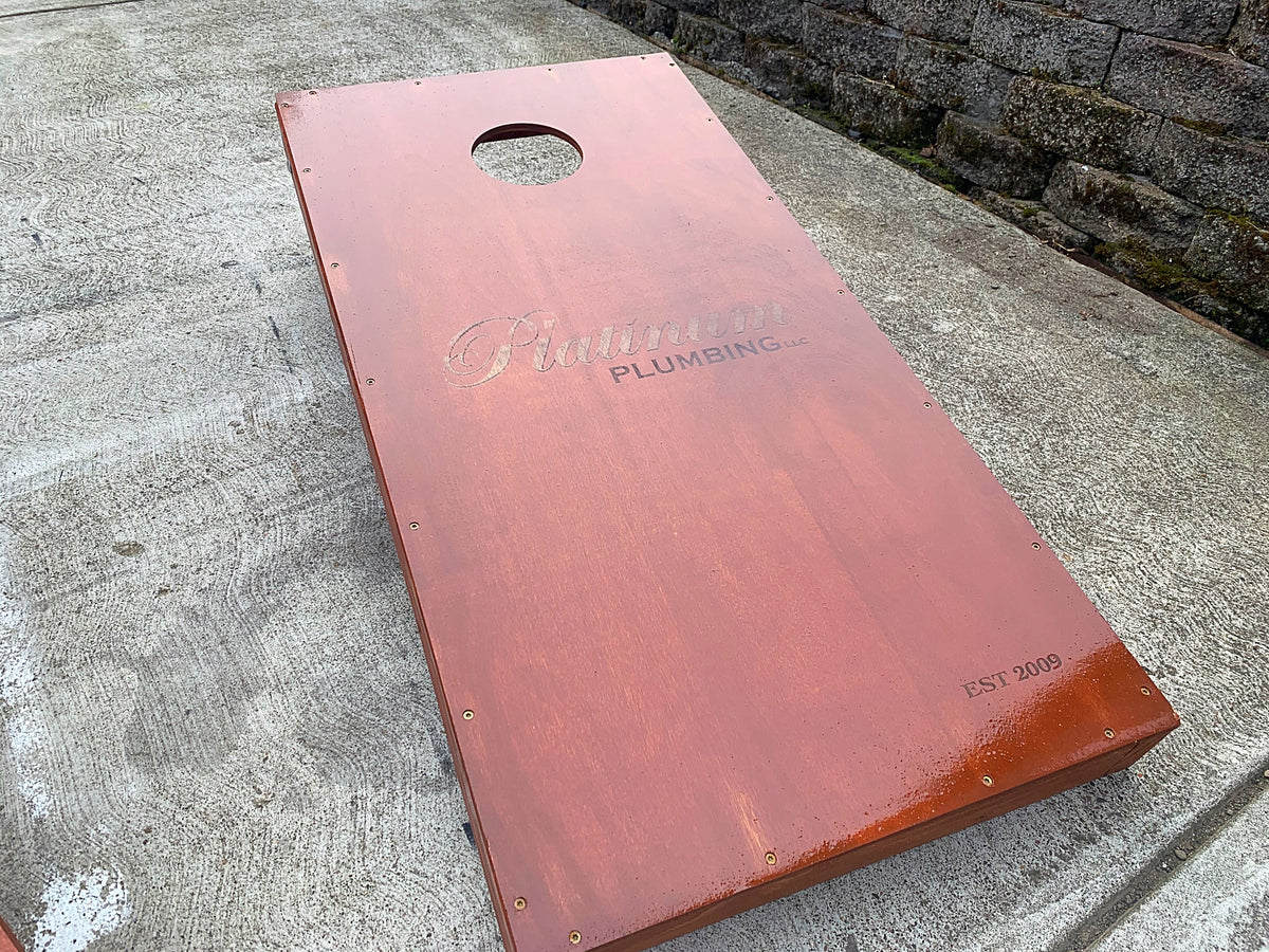 Custom Rustic Cornhole Set – Ditch Boring. Valhalla Wood Forge