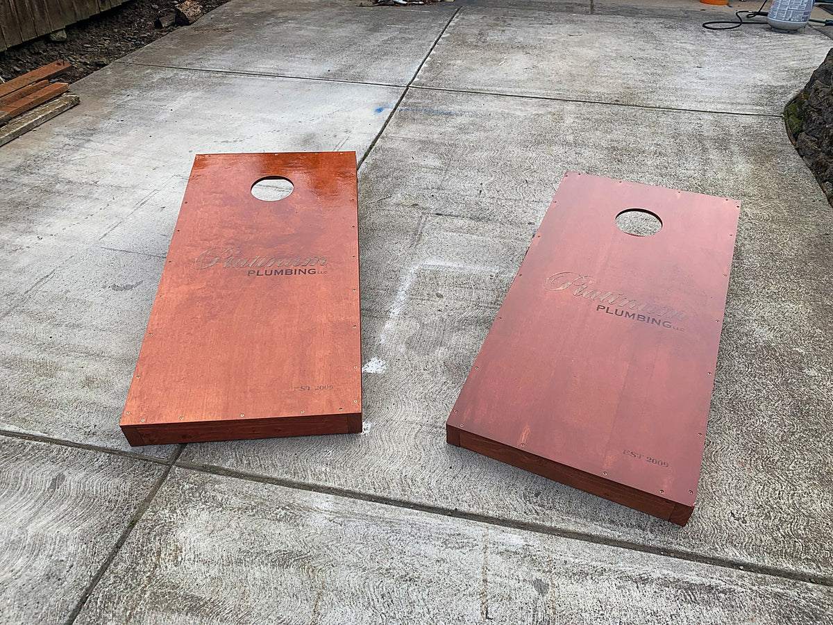 Custom Rustic Cornhole Set – Ditch Boring. Valhalla Wood Forge